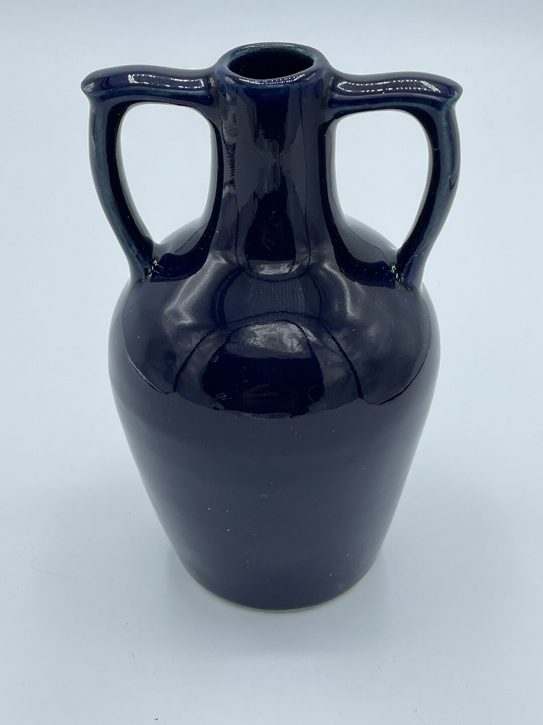 Vintage Small Midnight Blue Pottery Vase Vintage Pottery Vintage Blue ...