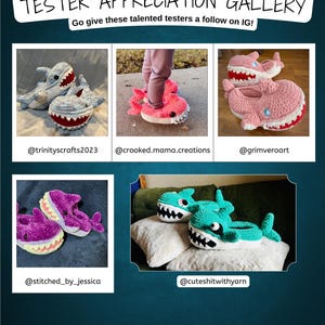 Chunky Shark Slippers PDF Crochet Pattern - Etsy