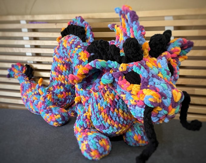 Luna Moth Dragon Crochet Pattern | Large Amigurumi Plush (PDF Pattern ...
