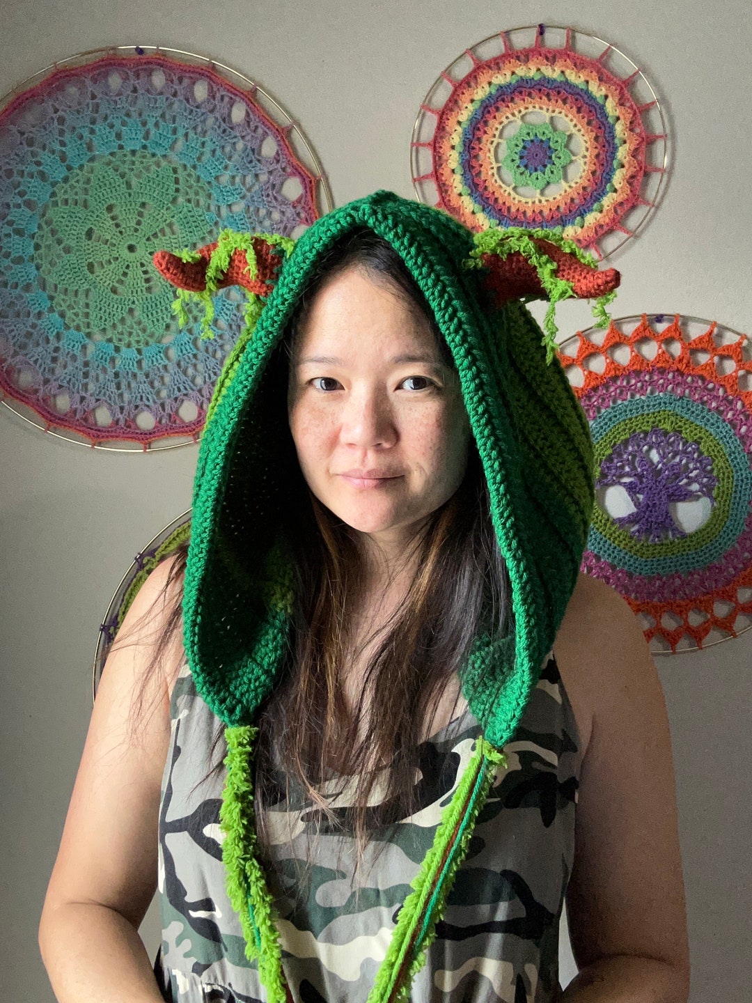 Forest Goblin Hood PDF Crochet Pattern - Etsy