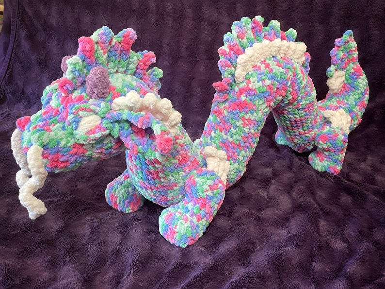 Snuggle Dragon Crochet Pattern PDF - Etsy