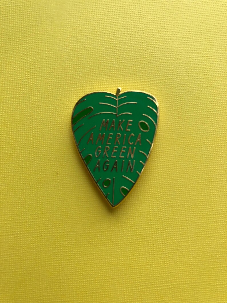 Climate Change Environment Make America Green Again Leaf Hard | Etsy