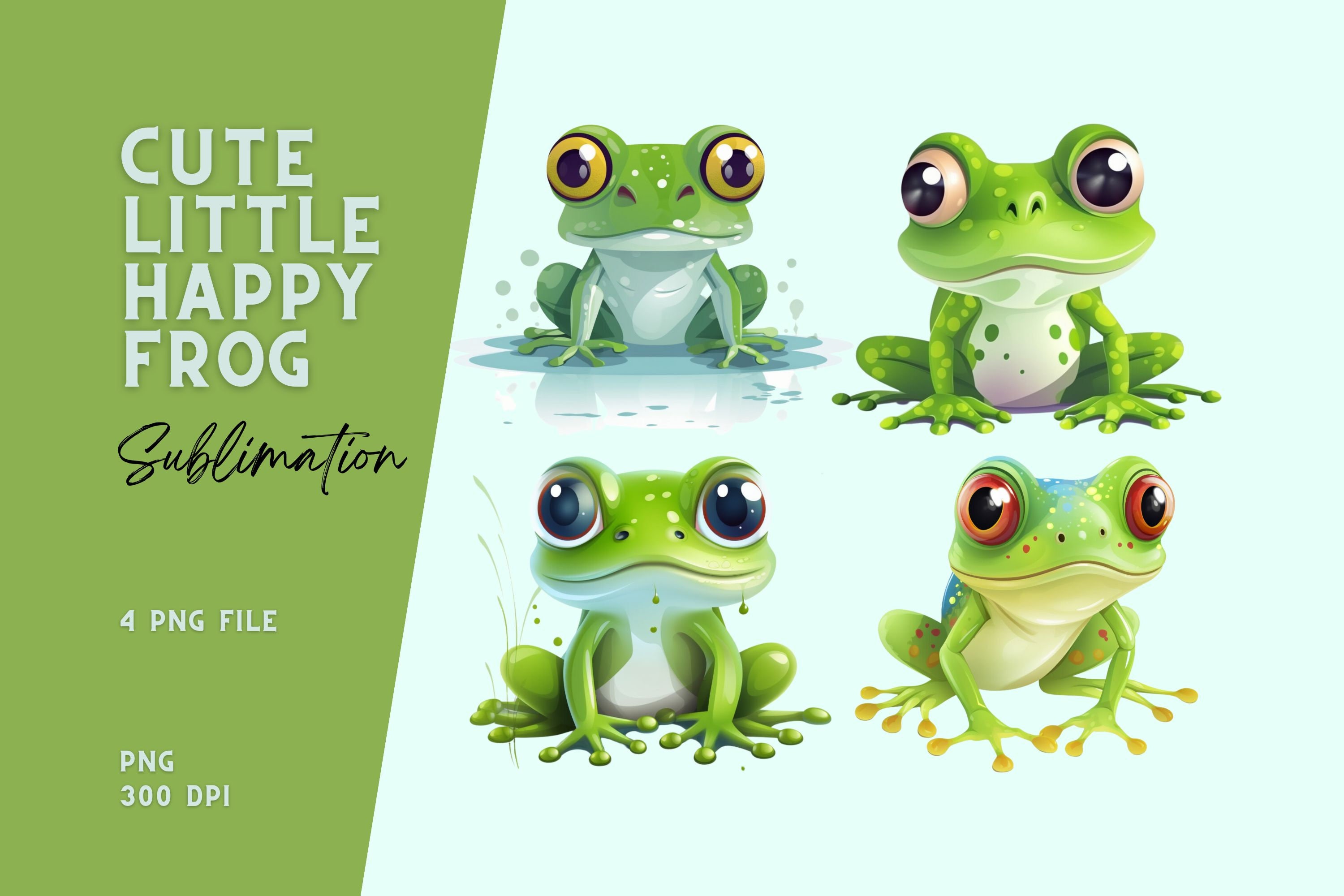 Happy Frog Clip Art