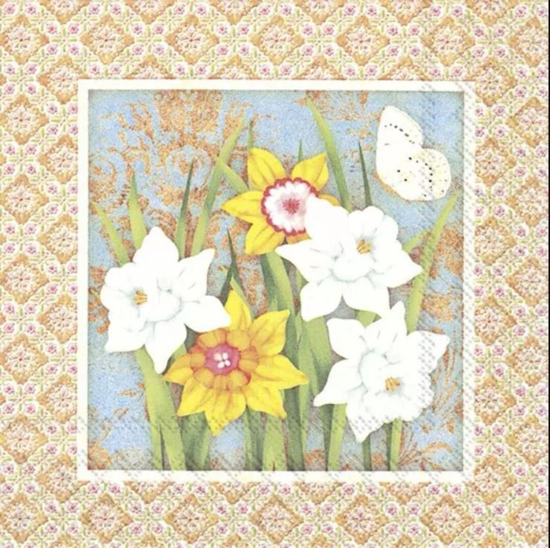 20 X Pretty Springs Paper Napkin for Decoupage, Scrapbooking ...