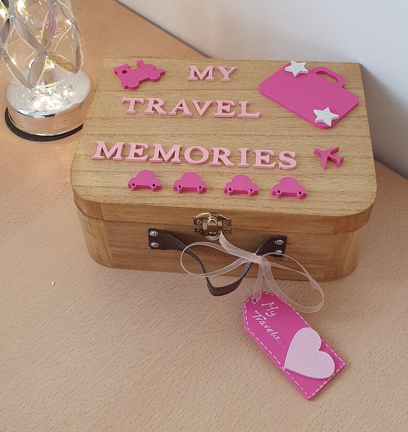 Child's travel memories wooden box memory box wooden | Etsy