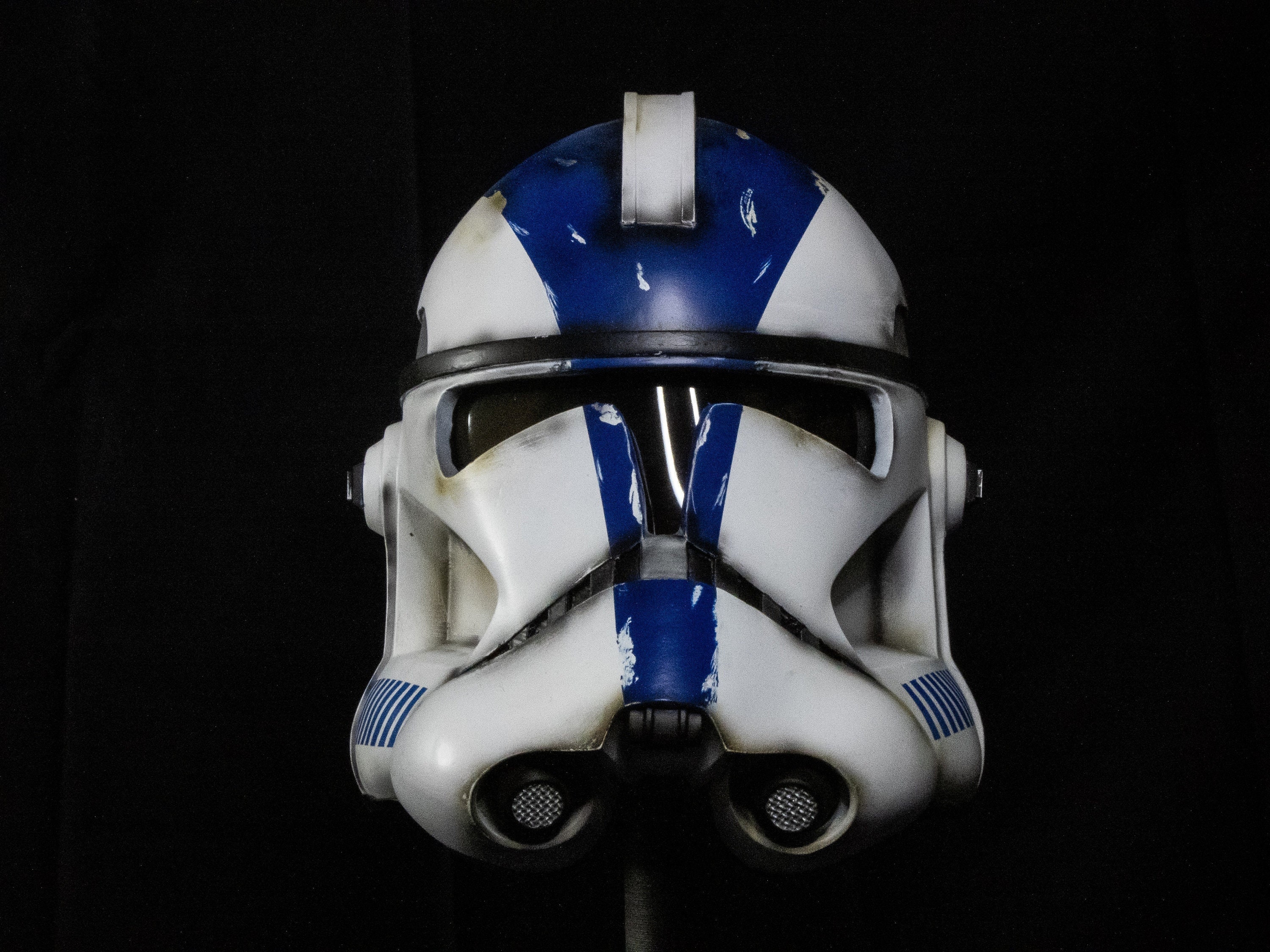 Head Sideshow Star Wars Clone Trooper Deluxe 501st Phase Helmet 