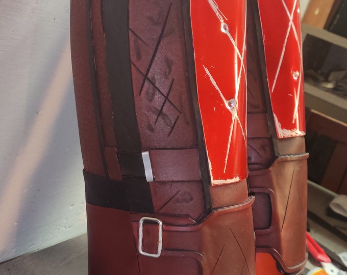 Deadpool 2 Shin Guards and Boot Armor With Metal Front Plate - Etsy