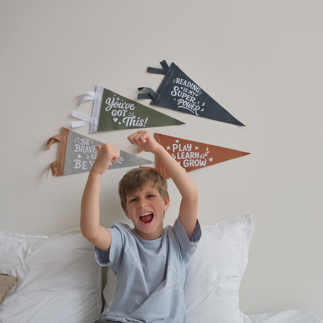Inspirational Pennant Banner – Felt Motivational Quote Flag With ...