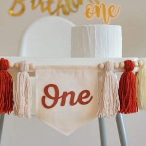 Terracotta One Birthday Banner: Boho High Chair Decor - Etsy