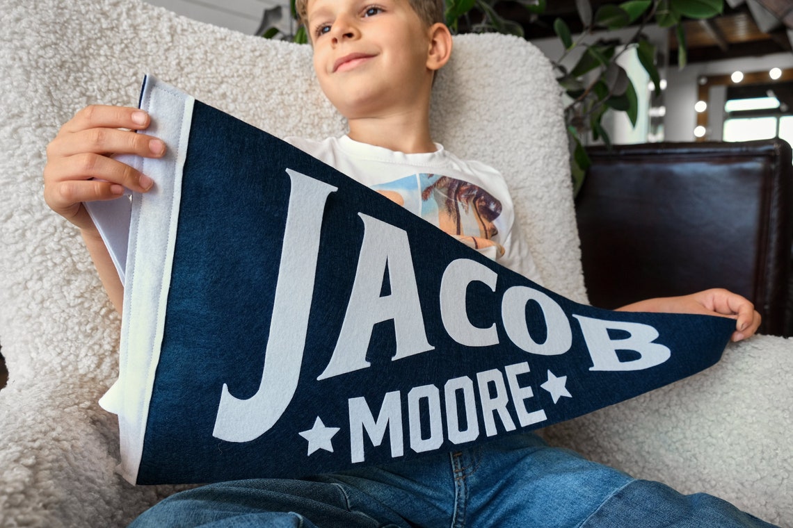 Custom Pennant Vintage Style Pennant Felt Pennant Flag - Etsy