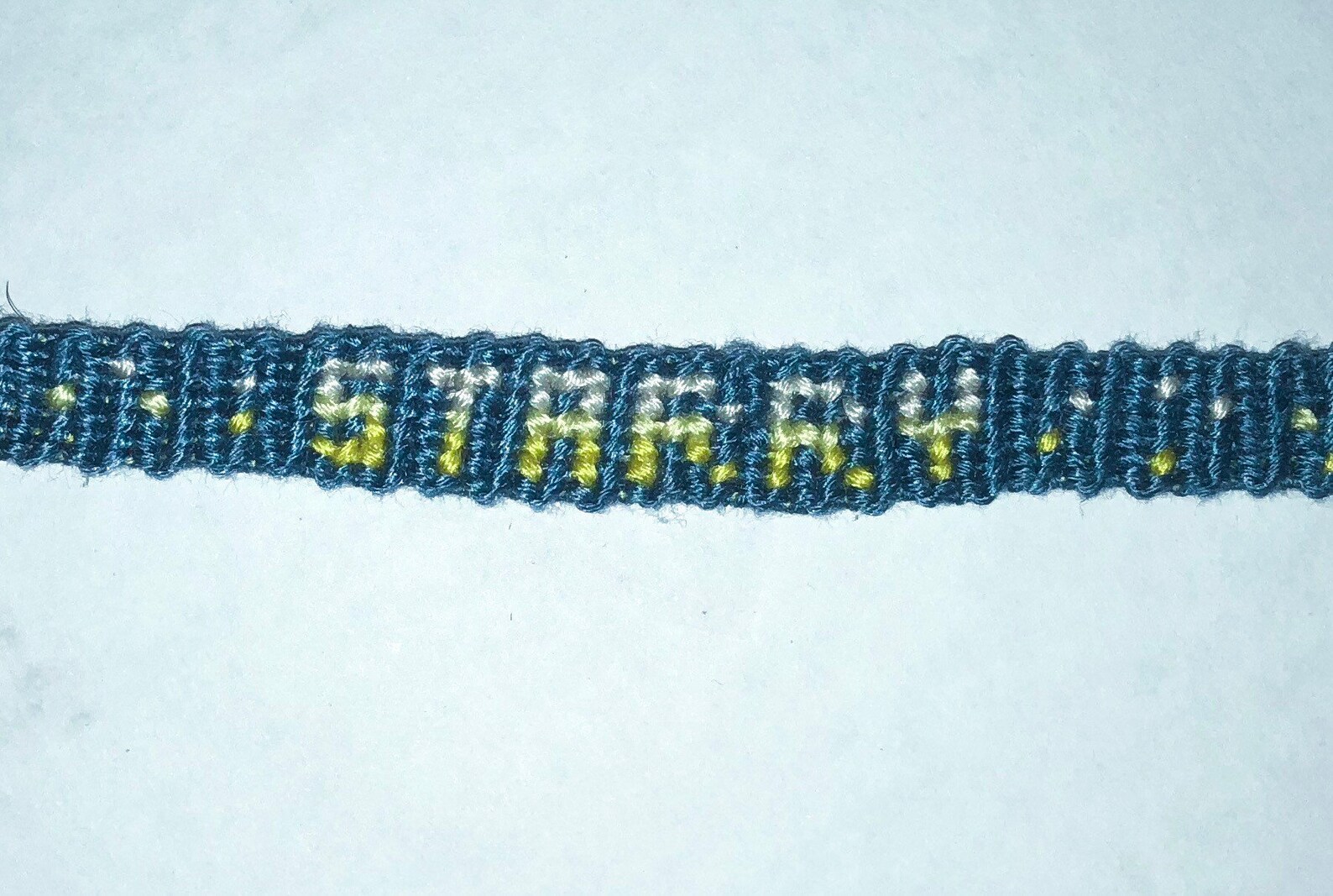 Custom Word Bracelet Multicolored Letters | Etsy