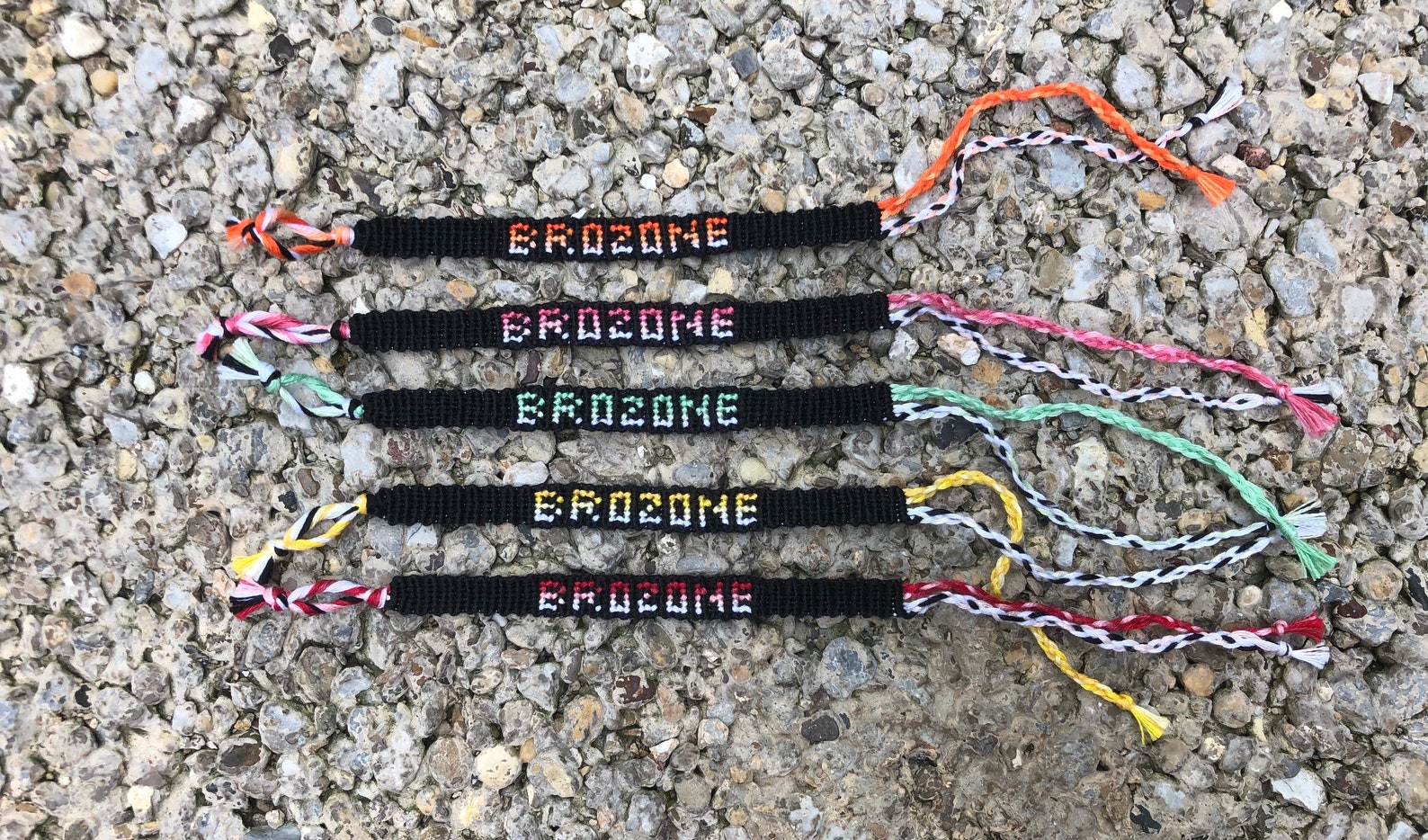 Custom Word Bracelet Multicolored Letters - Etsy