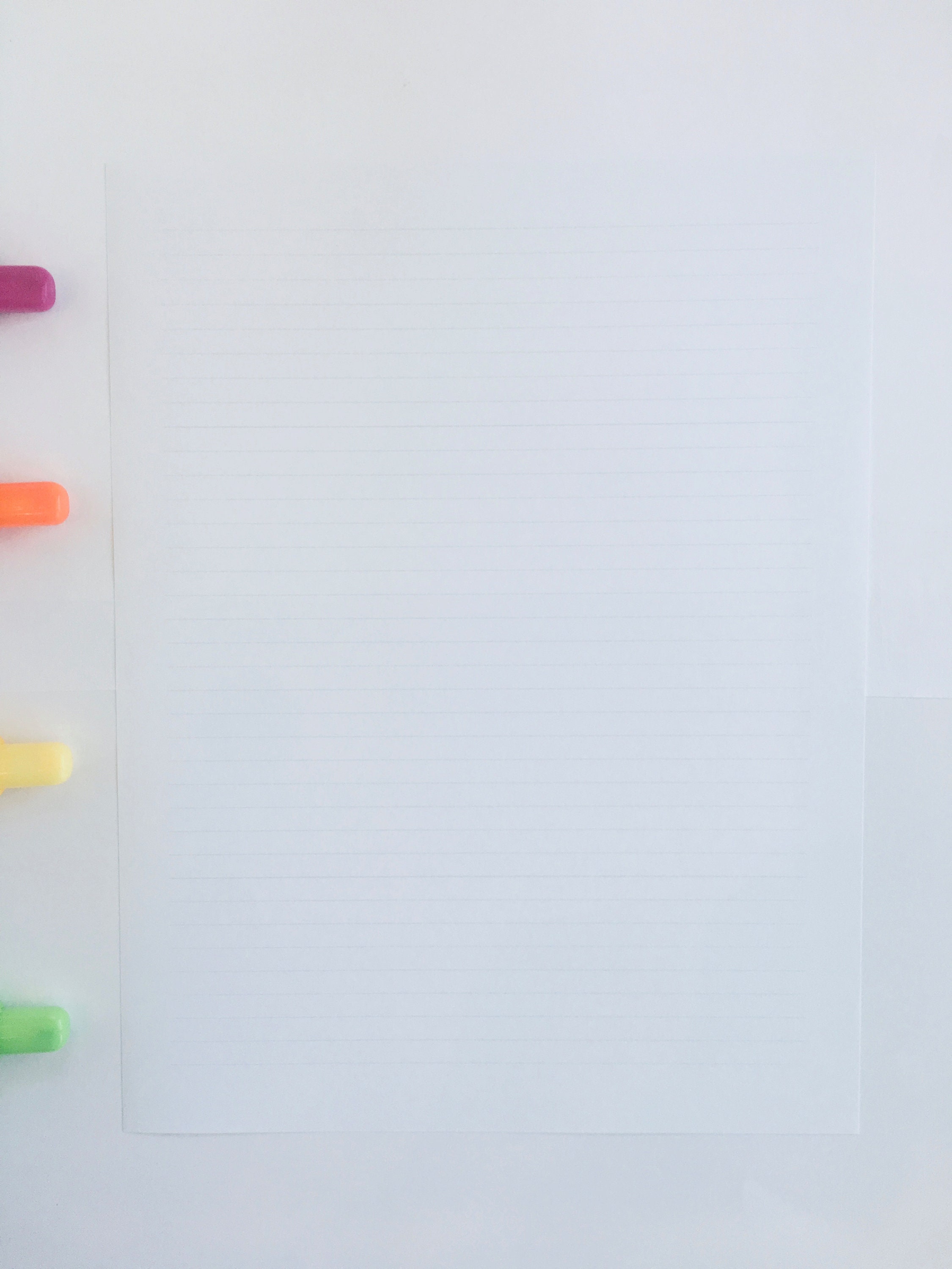 Big Happy Planner Printable Note Paper Letter Size - Lined Notes Page ...