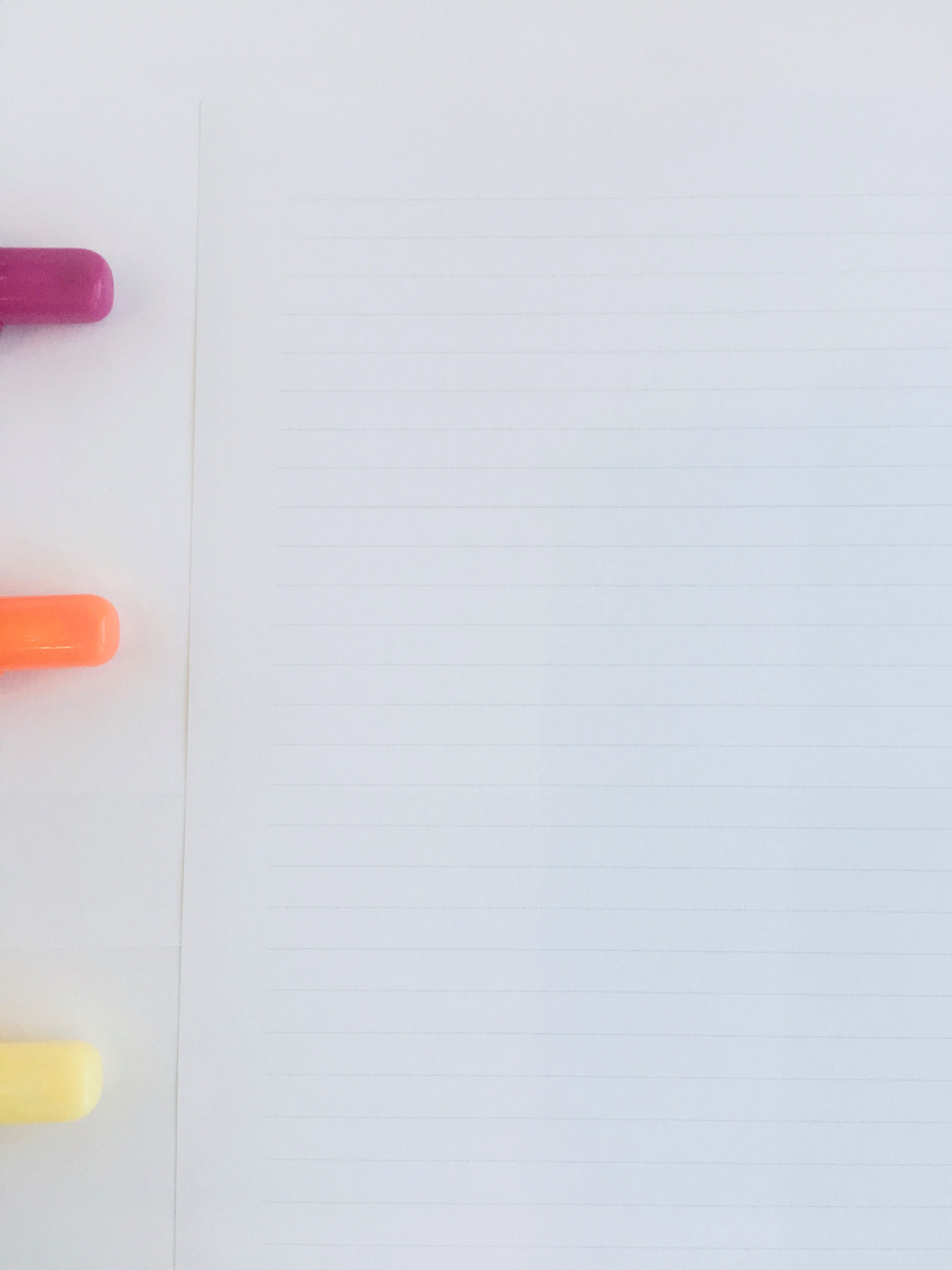 Big Happy Planner Printable Note Paper Letter Size - Lined Notes Page ...