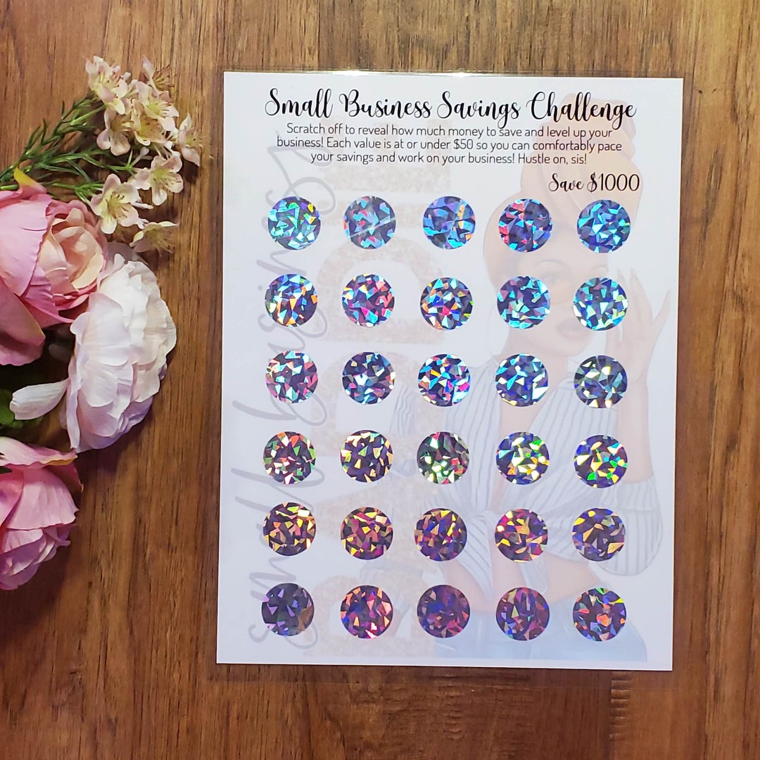 Scratch off Savings Challenge, Money Challenge, Savings, Mystery ...