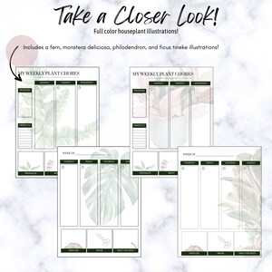 Plant Chores Planner | Houseplant Planner | Plant Parent Gift | Plant ...
