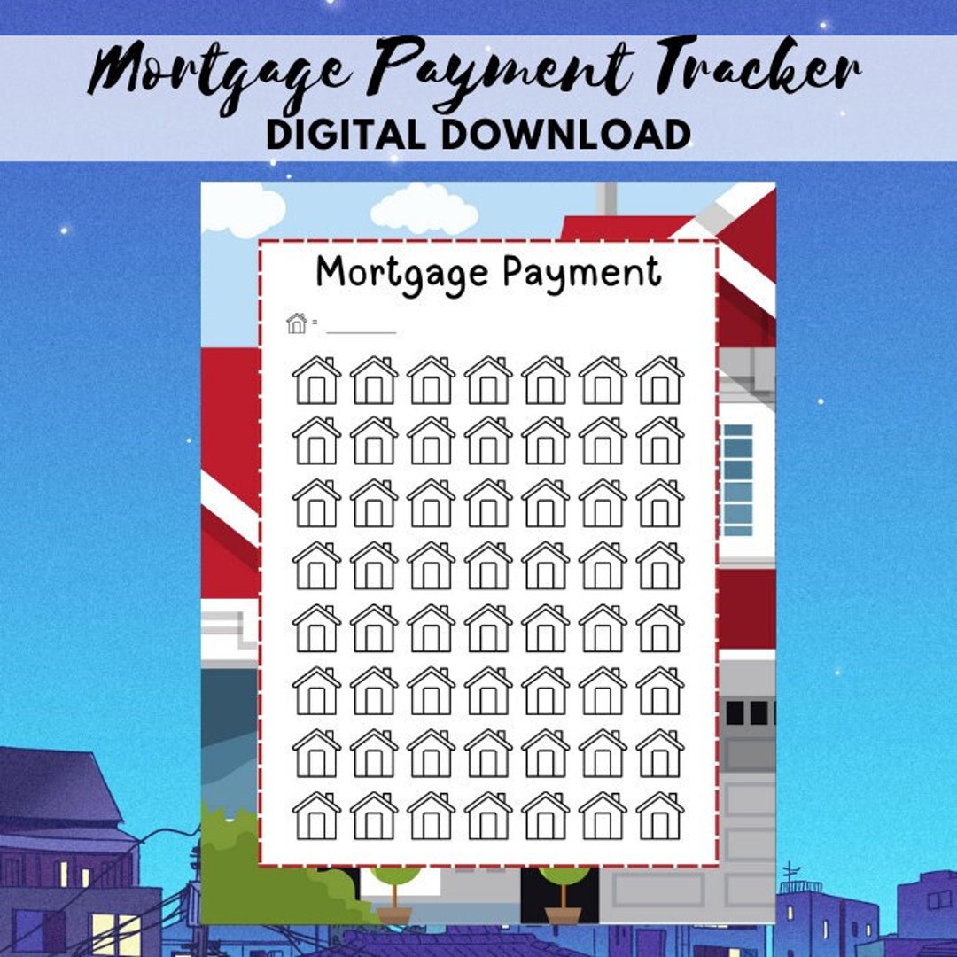 Mortgage Payment Tracker, Track Payments on Mortgage, Mortgage ...