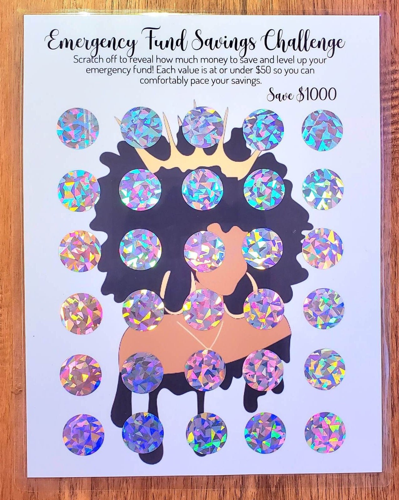 Emergency Fund, Savings Challenge, Scratch Off, Mystery Challenge, Fun ...