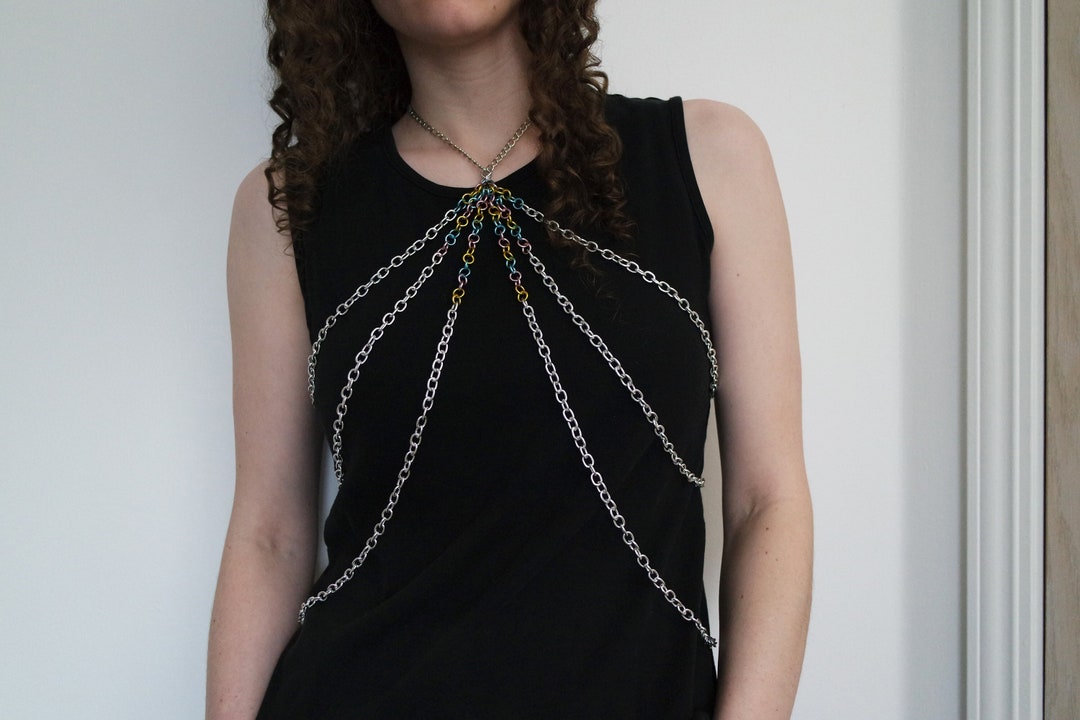 Drape Body Chain, CUSTOM Colors - Etsy