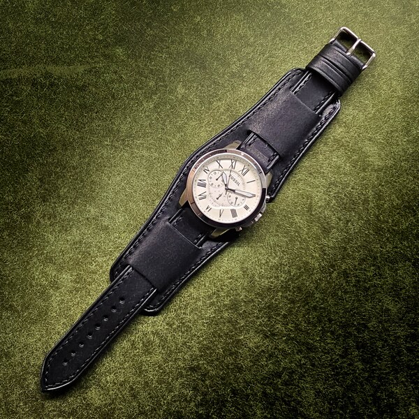 Leather Watch Cuff - Etsy