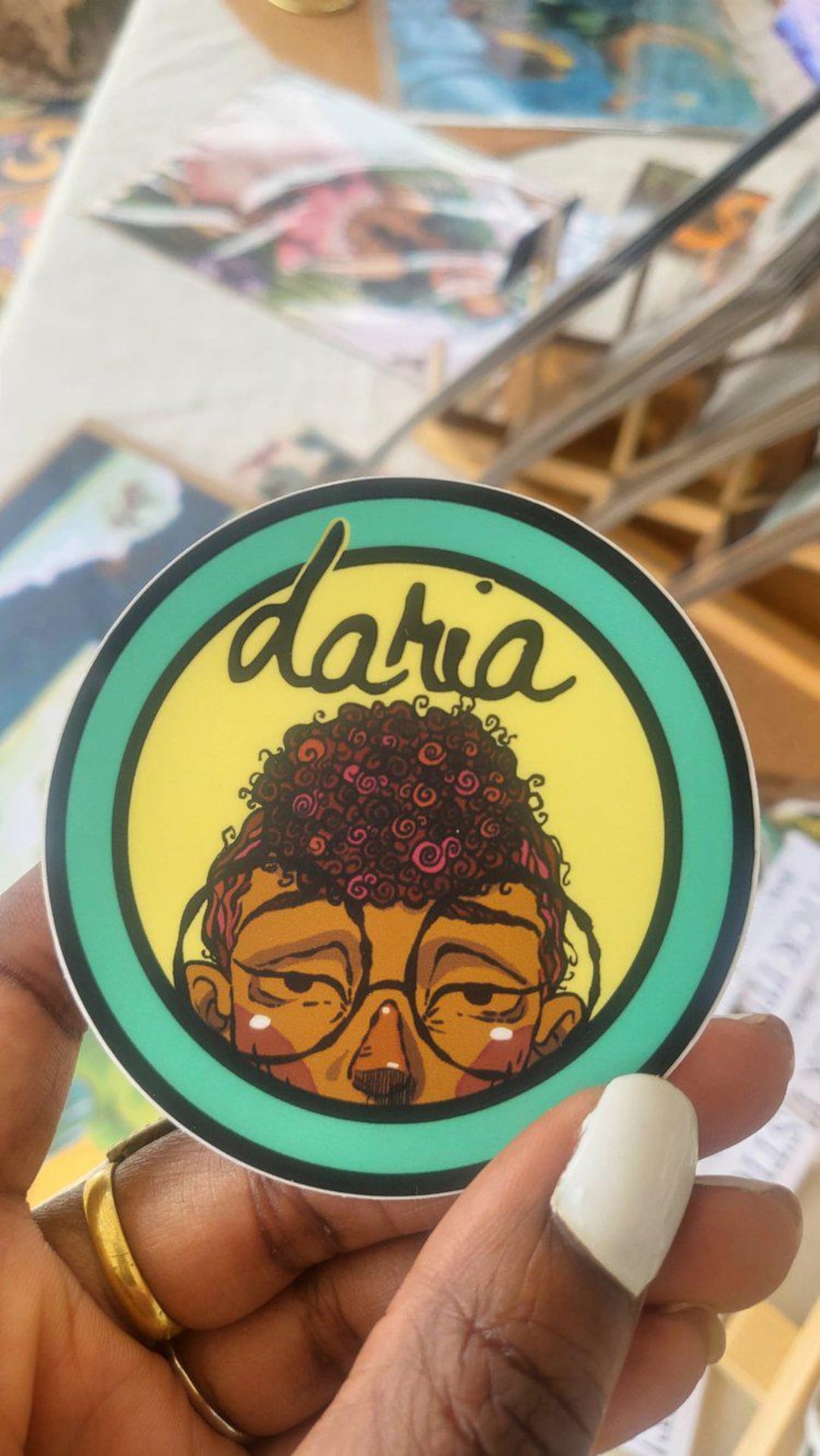 Daria Avatar | Afro-daria Sticker | Daria Morgendorffer | Afro Punk | Daria Fan | Sick Sad World ...