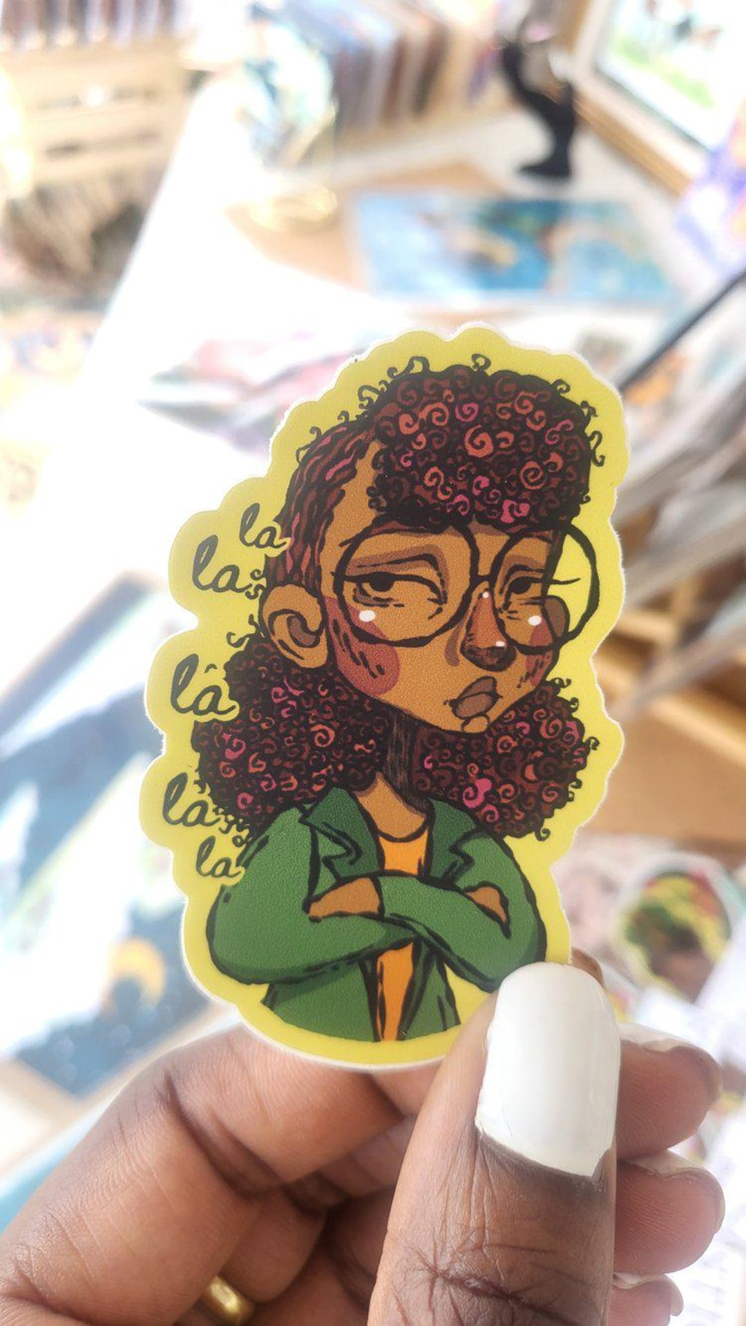 Daria Morgendorffer | Afro-daria Sticker | Daria Morgendorffer | Afro ...