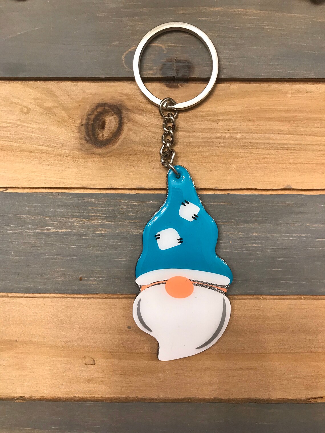 Gnome Keychain Gnome Keychain Personalized Keychain | Etsy