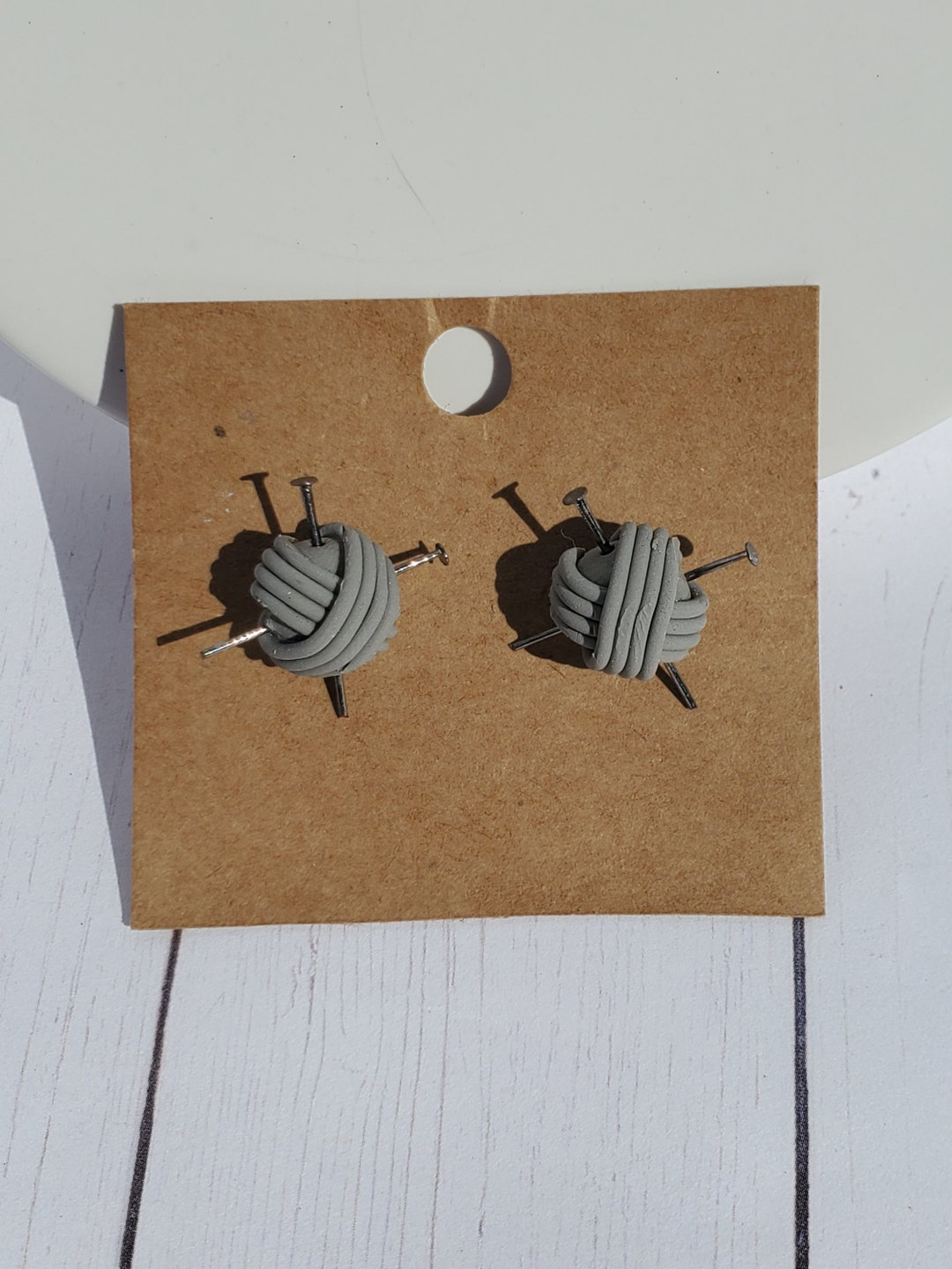 Yarn Earrings, Knitting Earrings, Crochet Earrings, Yarn Jewelry, Yarn ...