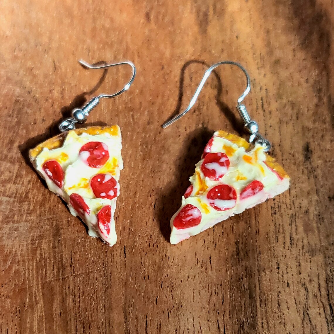 Pepperoni Pizza Earrings Pizza Earrings Cheese Pizza - Etsy