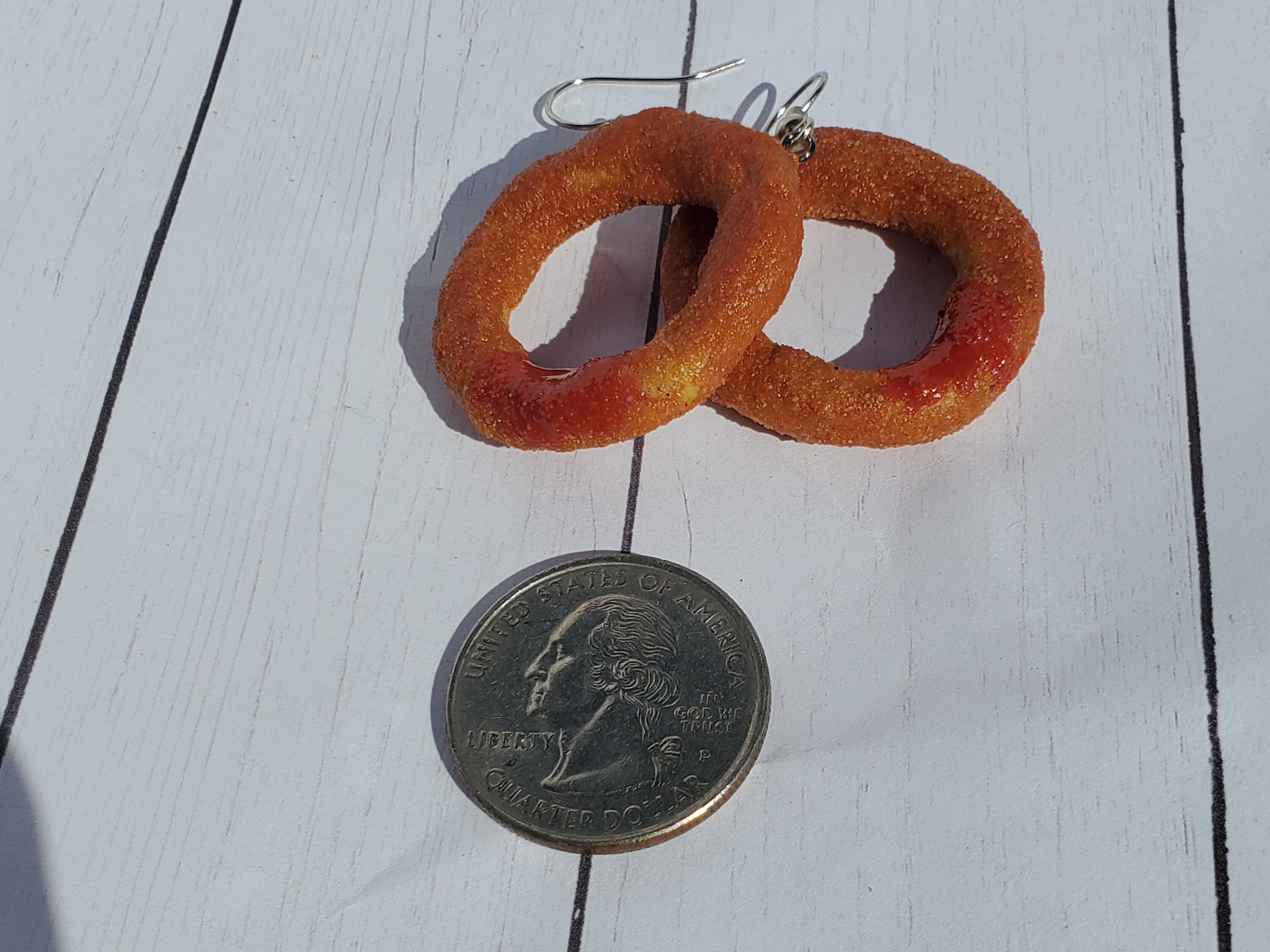 Onion Ring Earrings Snack Earrings Food Jewelry Food Charm - Etsy