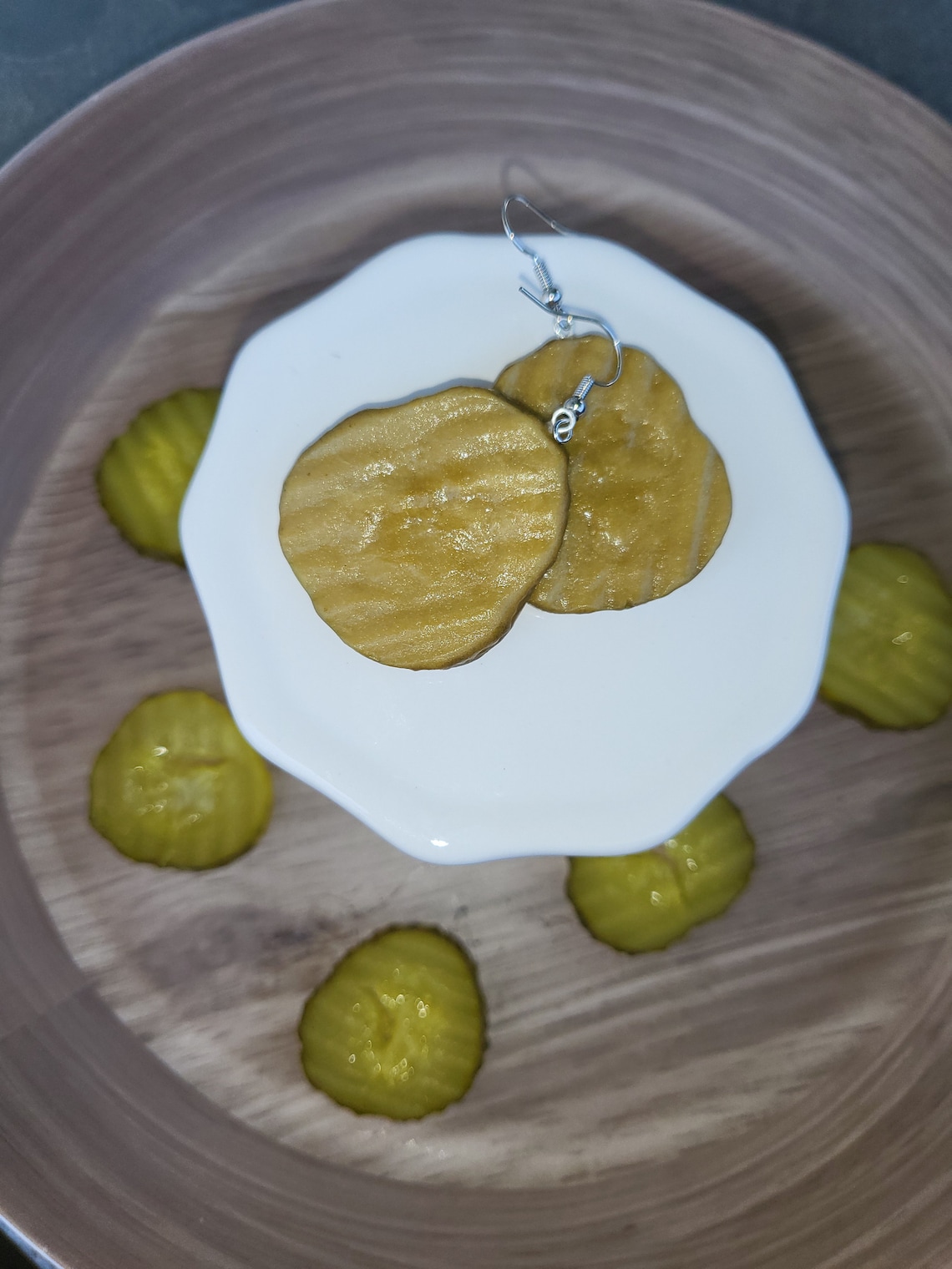 Pickle Earrings Dill Pickle Earrings BBQ Earrings Snack | Etsy