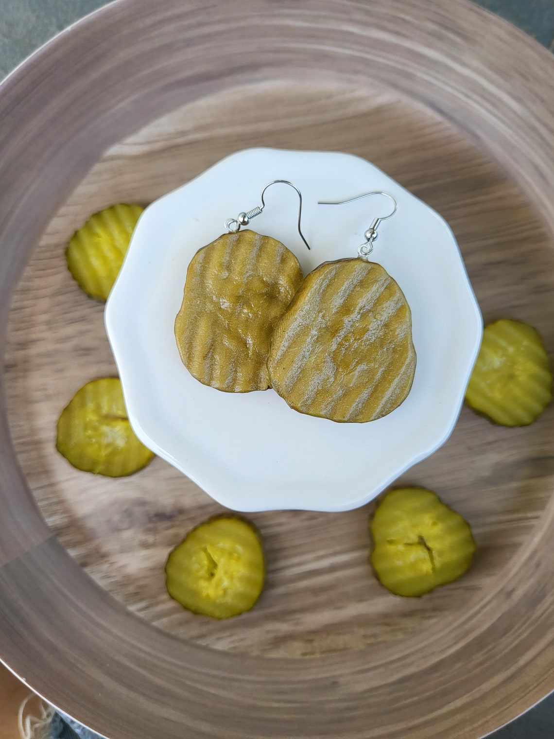 Pickle Earrings Dill Pickle Earrings BBQ Earrings Snack - Etsy