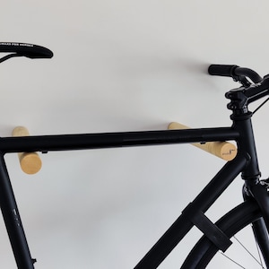 MELO wooden bike rack / bike hook / bike shelf / indoor bike | Etsy