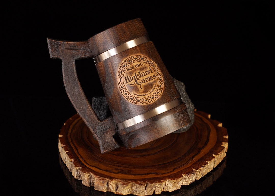Beer Mug Personalized, Customized Beer Stein, Wooden Beer Mug, Gifts ...