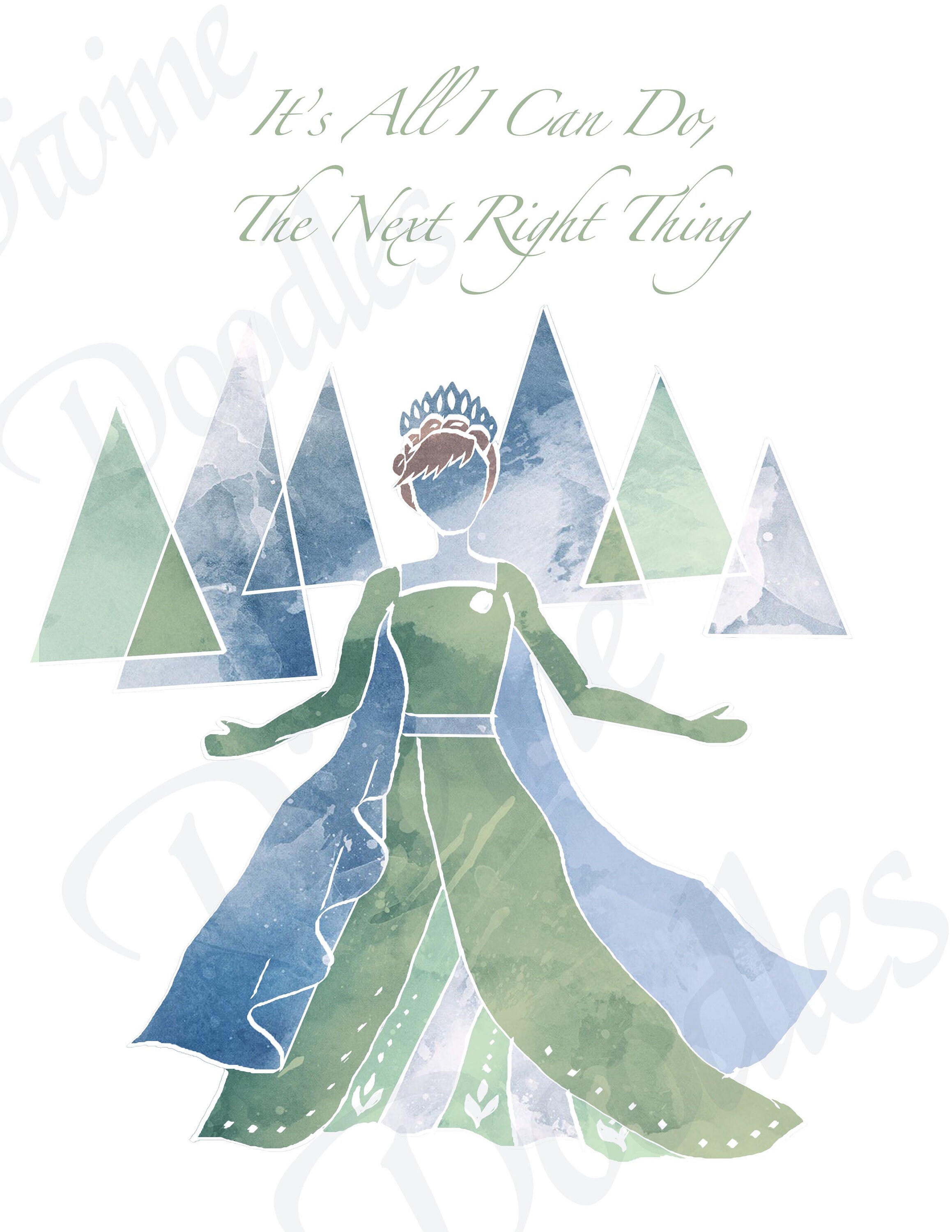 Anna Frozen Print Disney - Etsy