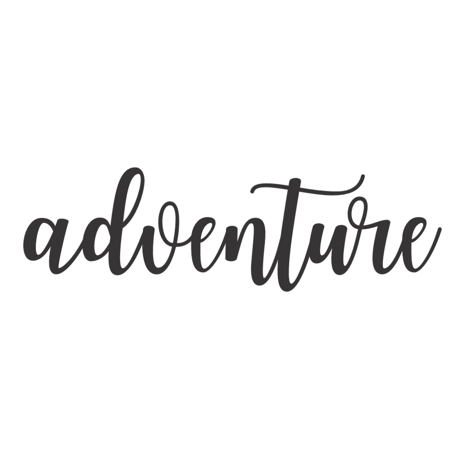 Adventure Cursive Metal Wall Art | Etsy