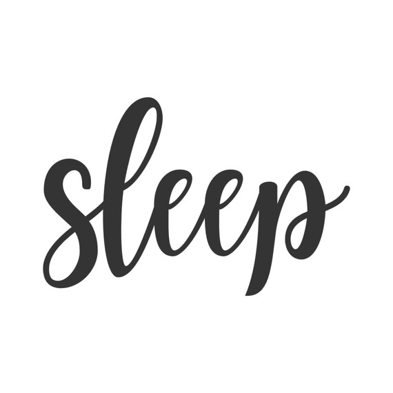 Sleep Cursive Metal Wall Art | Etsy
