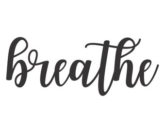 Sanskrit Breathe Wall Art | Etsy