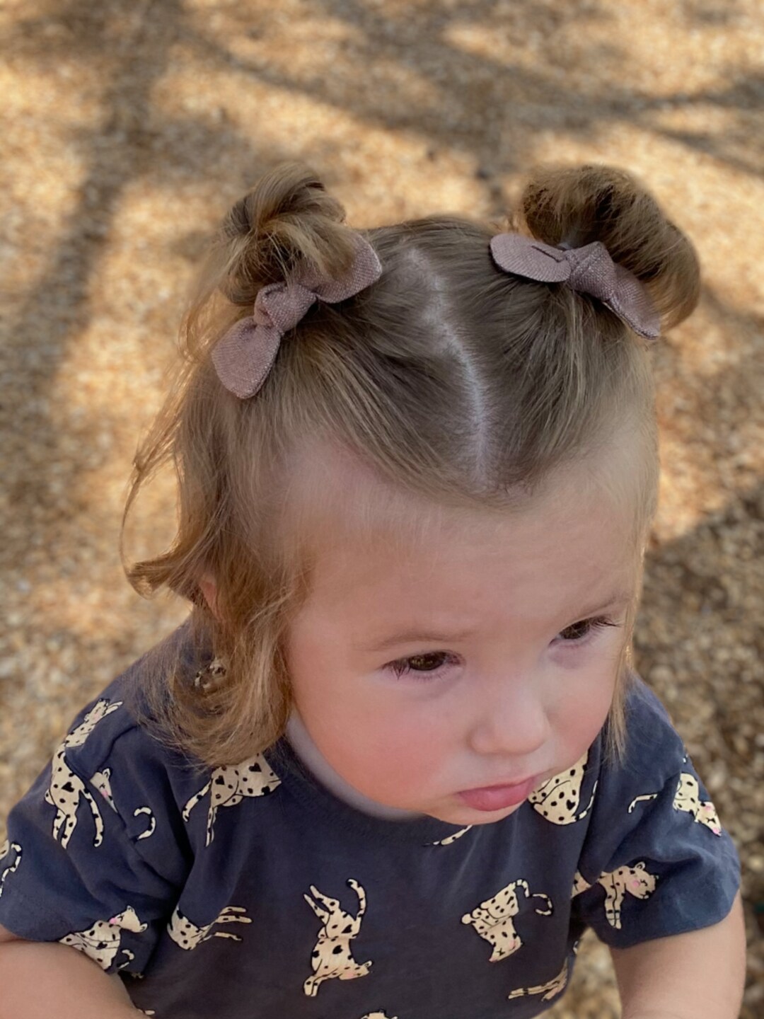 Mini Knotted Linen Baby Bow Pigtail Set | High Quality Linen Bows ...