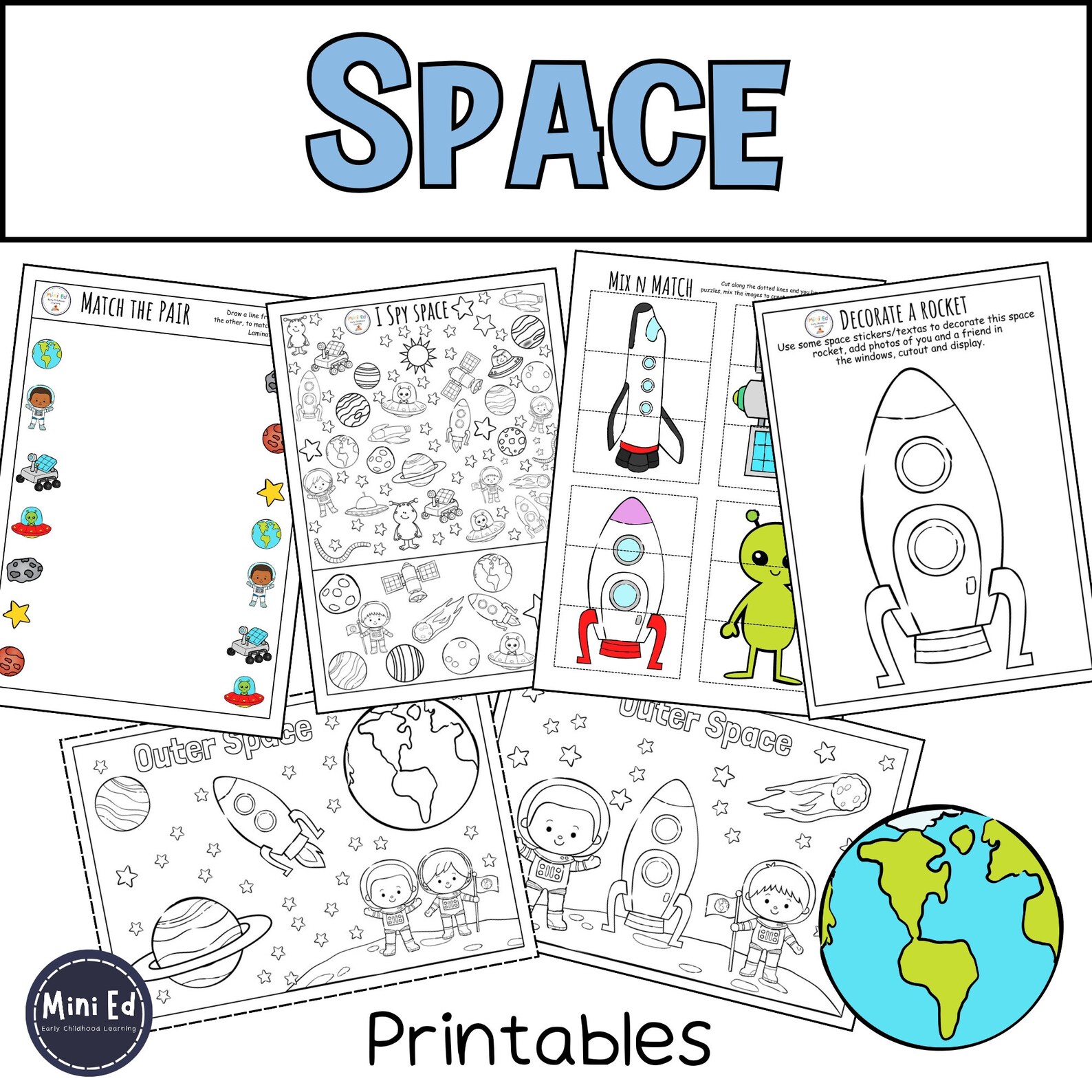 Exploring Space: Canva-editable Template..eylf Unit Study..family ...