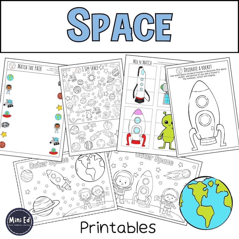 Exploring Space: Canva-editable Template..eylf Unit Study..family ...