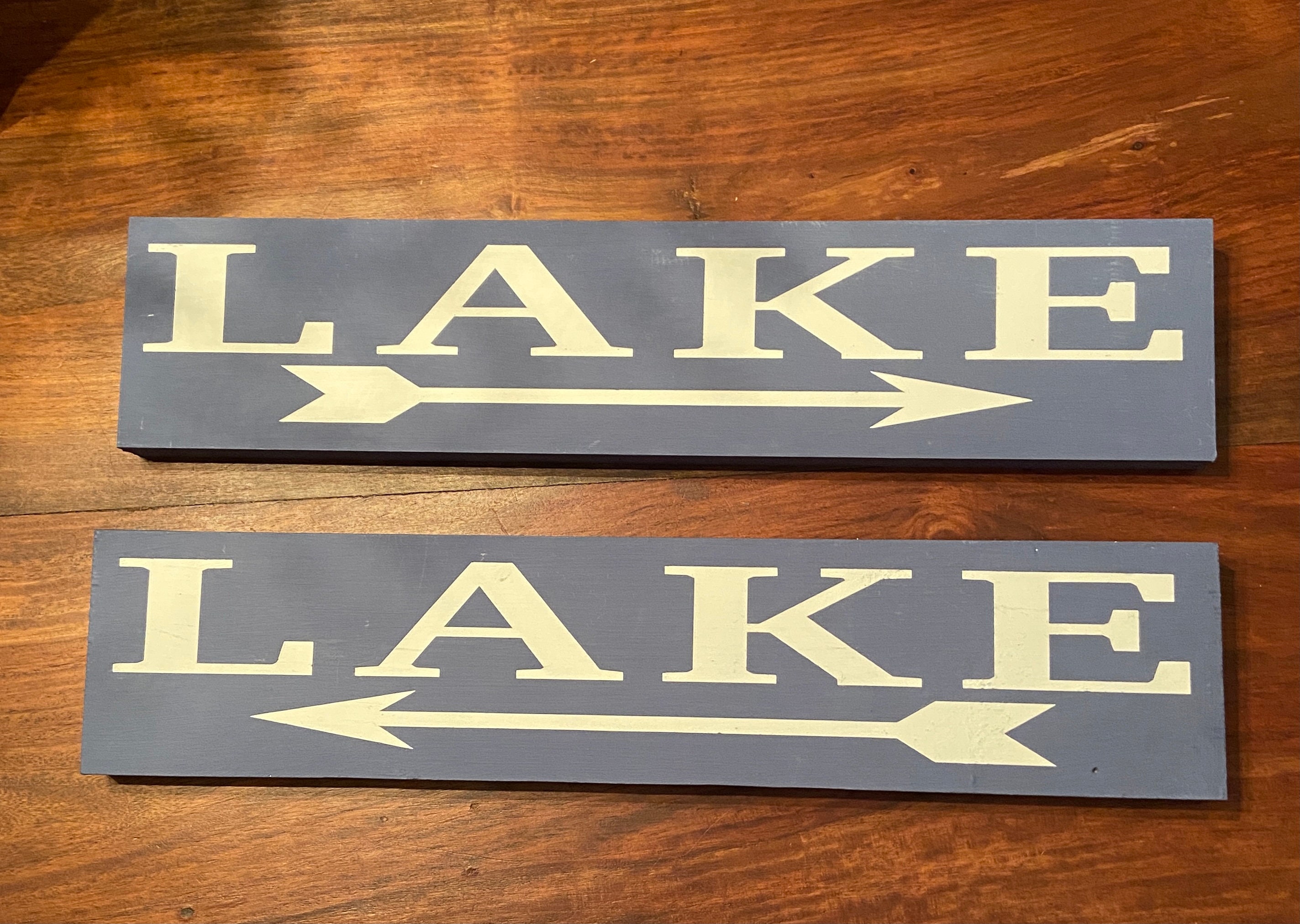 Lake Arrow Wood Sign/lake Arrow Sign/lake Arrow Left/lake Sign W ...