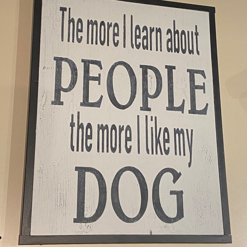 Dog Wood Sign - Etsy