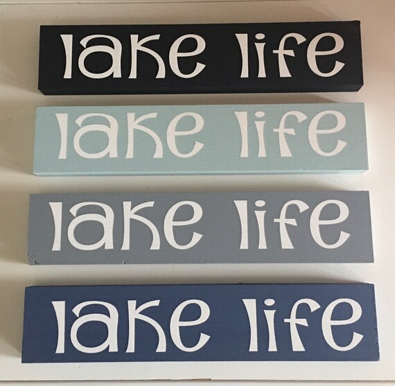 Lake Life Sign/lake Life Wood Sign/lake Decor/lake House | Etsy