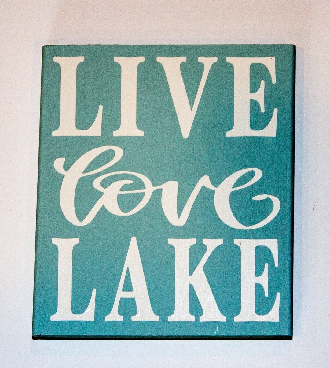 Live Love Lake Wood Sign/live Love Lake Block/lake Decor/lake House ...