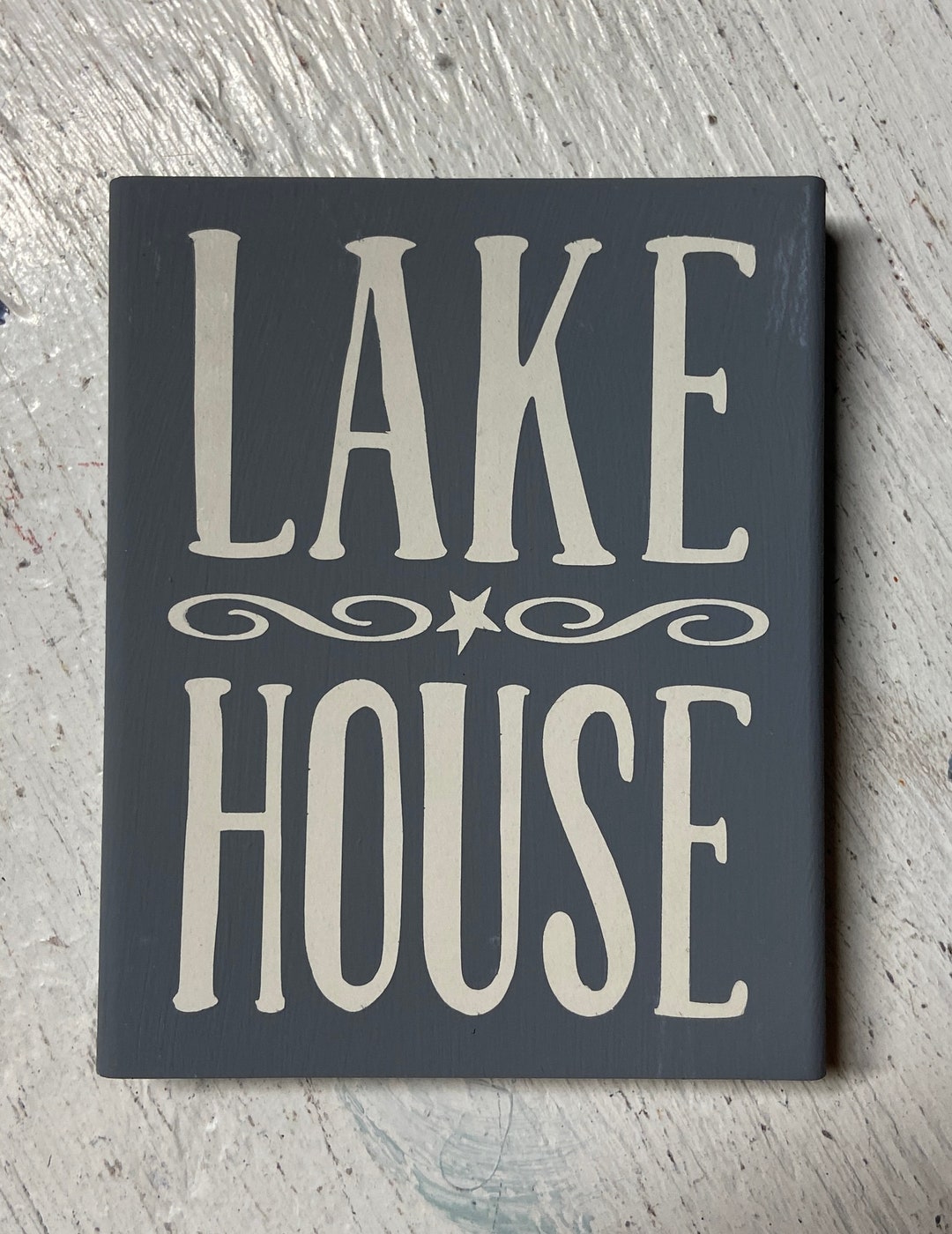 Lake House Block/Lake House Gift/Wood Lake Block/Lake Decor/Lake House ...