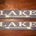 Lake Arrow Wood Sign/lake Arrow Sign/lake Arrow Left/lake Sign W ...