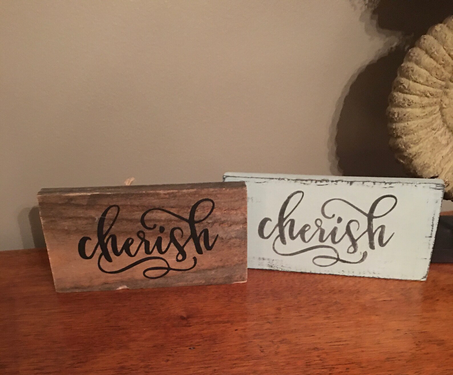 Cherish Wood Sign/Cherish Sign/Love Cherish Sign/Wood | Etsy