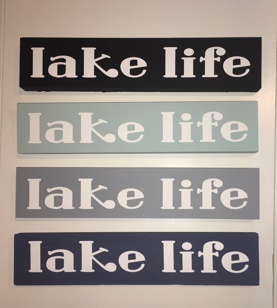 Lake Life Sign/lake Decor/lake House Decor/wood Lake Sign/lake - Etsy