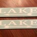 Lake Arrow Wood Sign/lake Arrow Sign/lake Arrow Left/lake Sign W ...